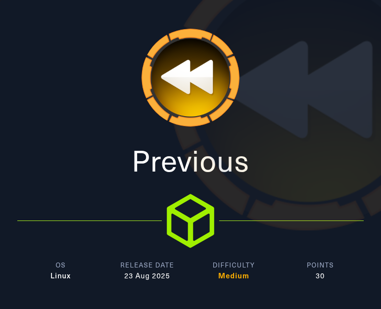 HackTheBox | Previous