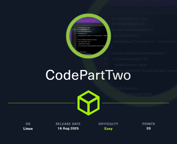 HackTheBox | CodePartTwo